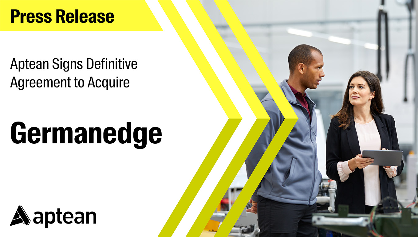 Aptean Signs Definitive Agreement to Acquire Germanedge from Alpina ...