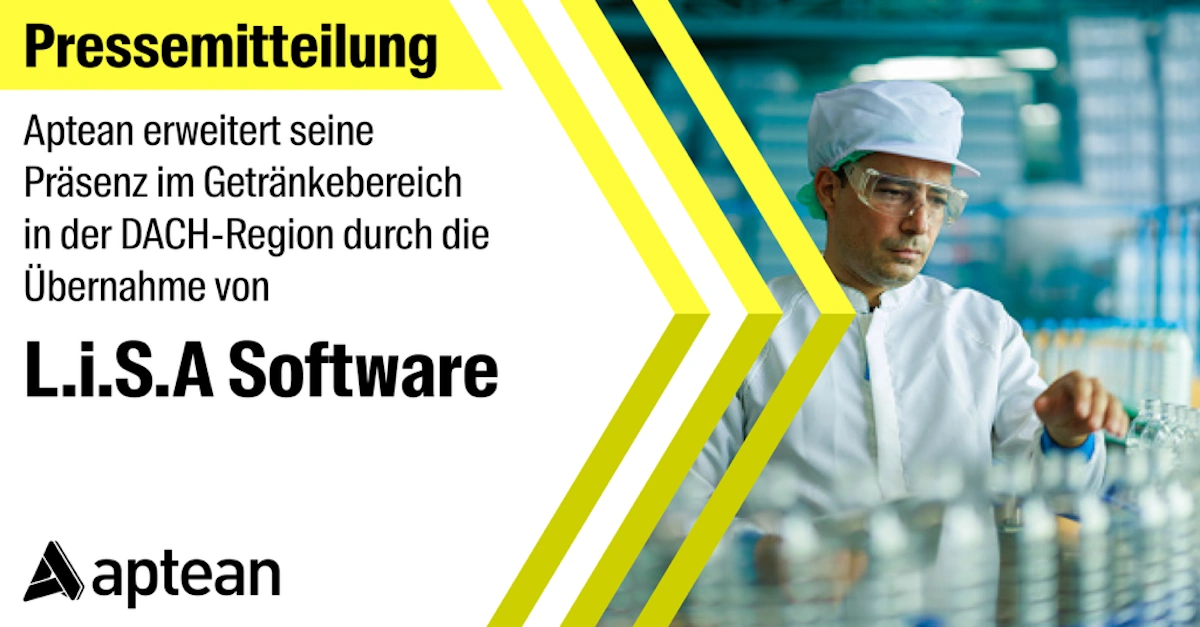 Aptean erweitert seine Präsenz im Getränkebereich in der DACH-Region ...