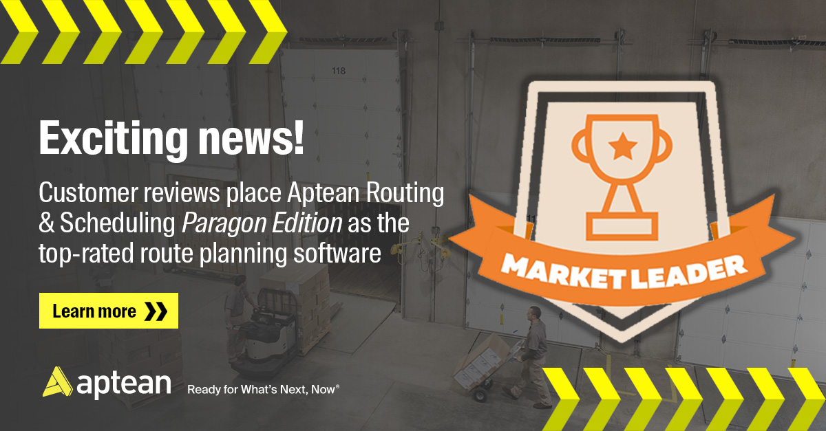 Aptean Routing & Scheduling Solution Named Market Leader in Route ...